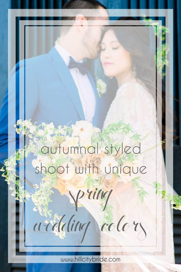 Autumnal Styled Shoot with Unique Spring Wedding Colors - Hill City Bride