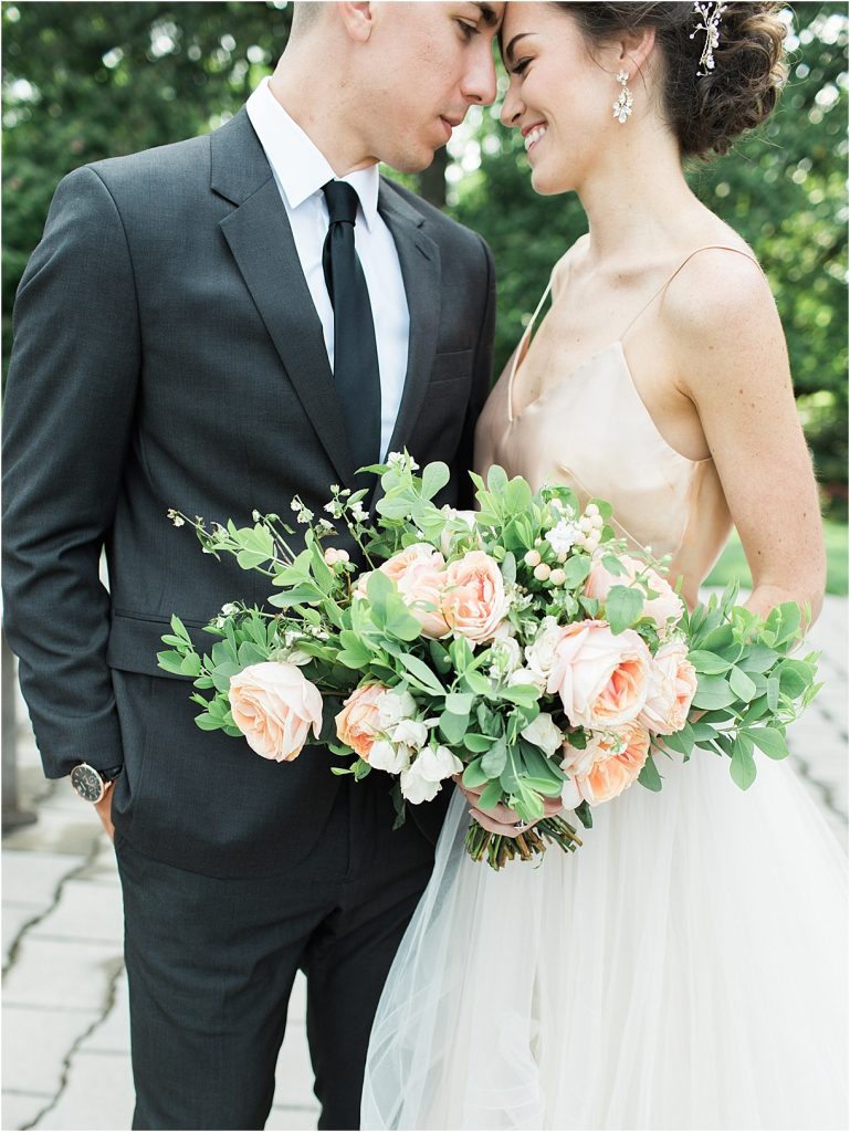 Peach Wedding Inspiration at US National Arboretum - Hill City Bride VA
