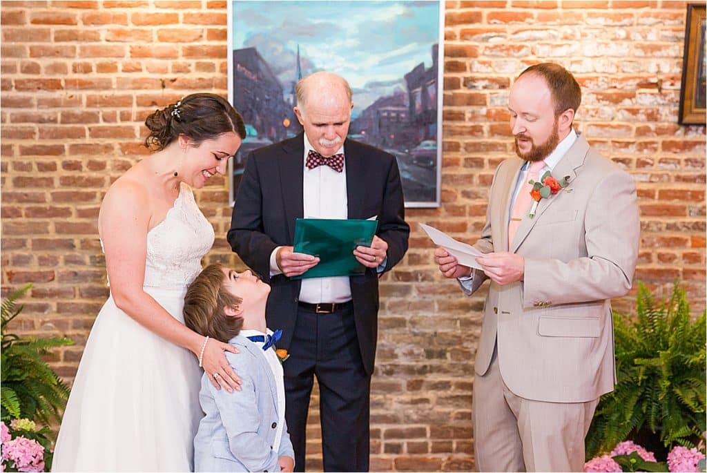 Breakfast Wedding Reception with Beautiful Belgian Waffle Cakes - HCB