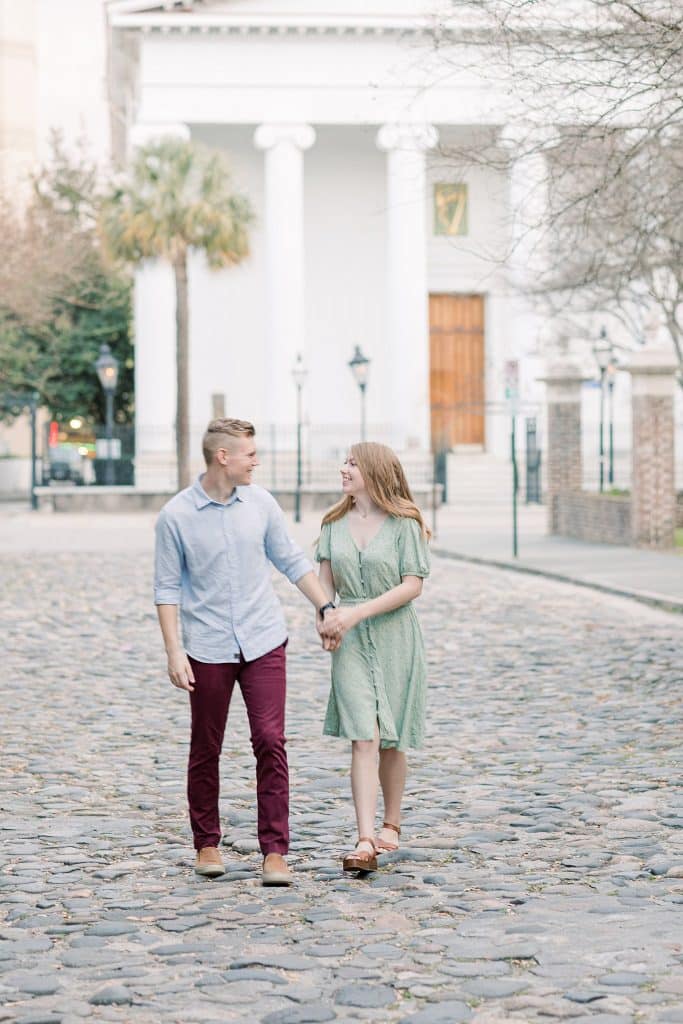 Downtown Charleston Engagement Photos and the Best Surprise Proposal
