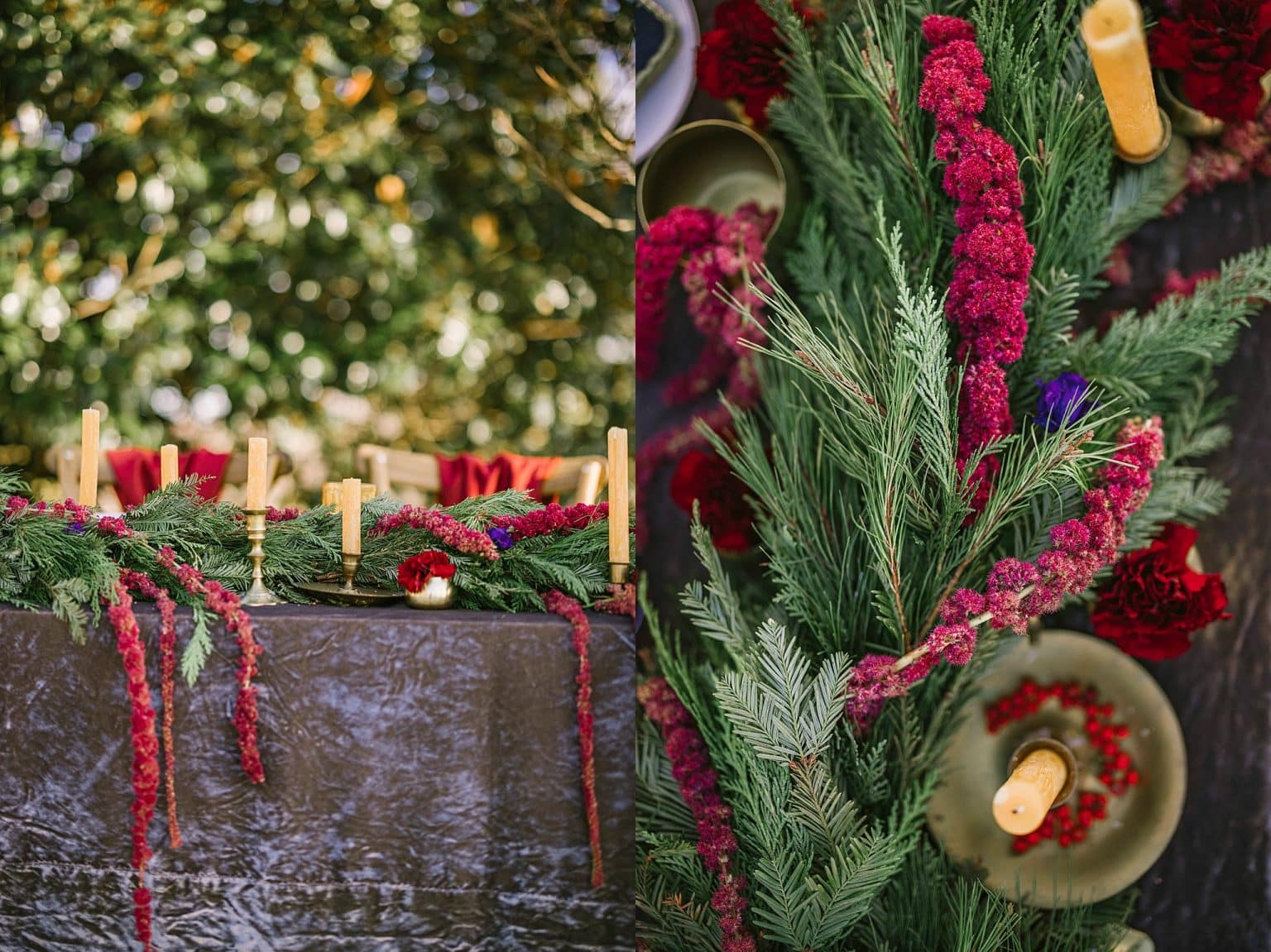 Santa Makes a Surprise Visit in This Christmas Wedding Inspiration