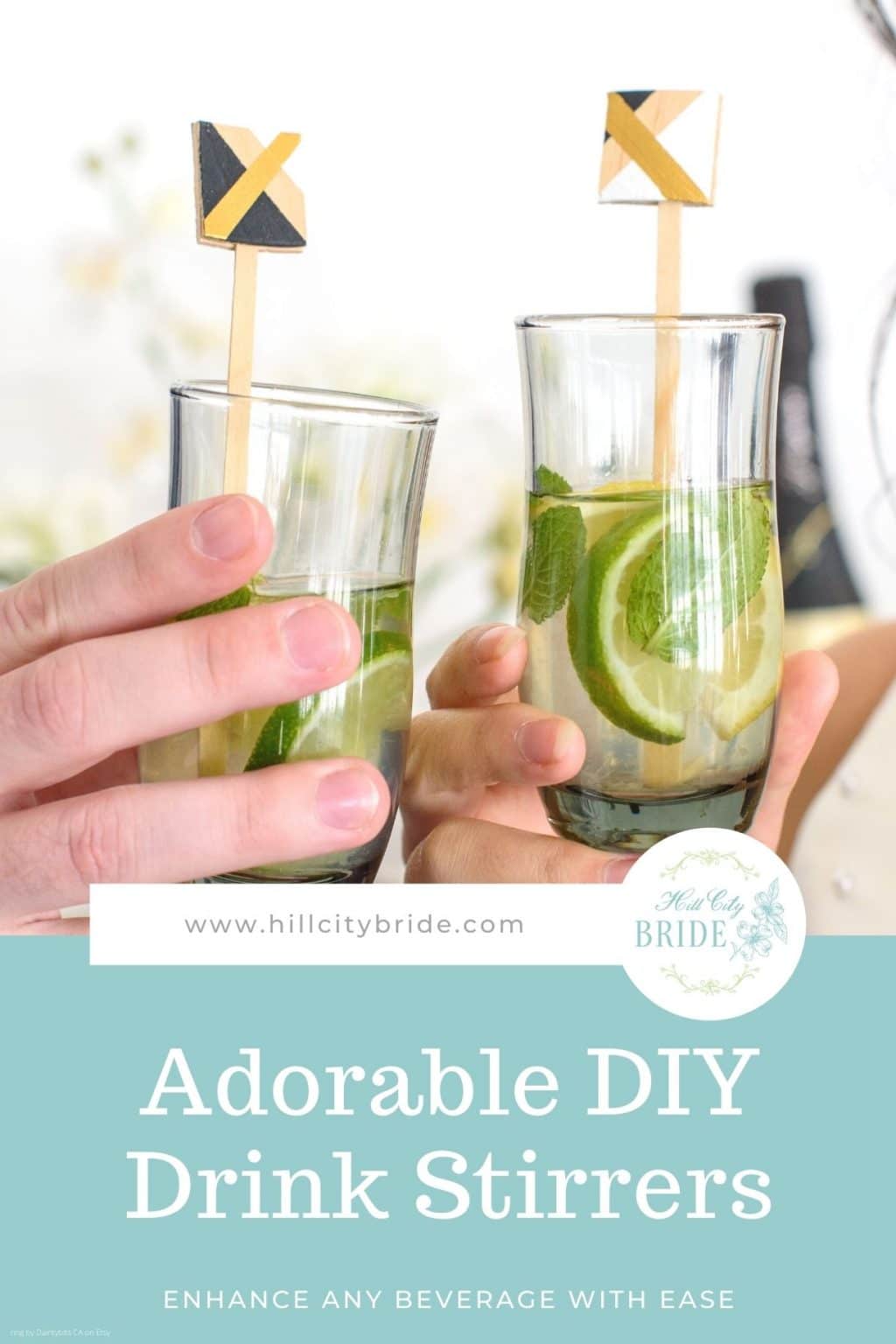 Make These Adorable DIY Drink Stirrers for a Themed Big Day - HCB