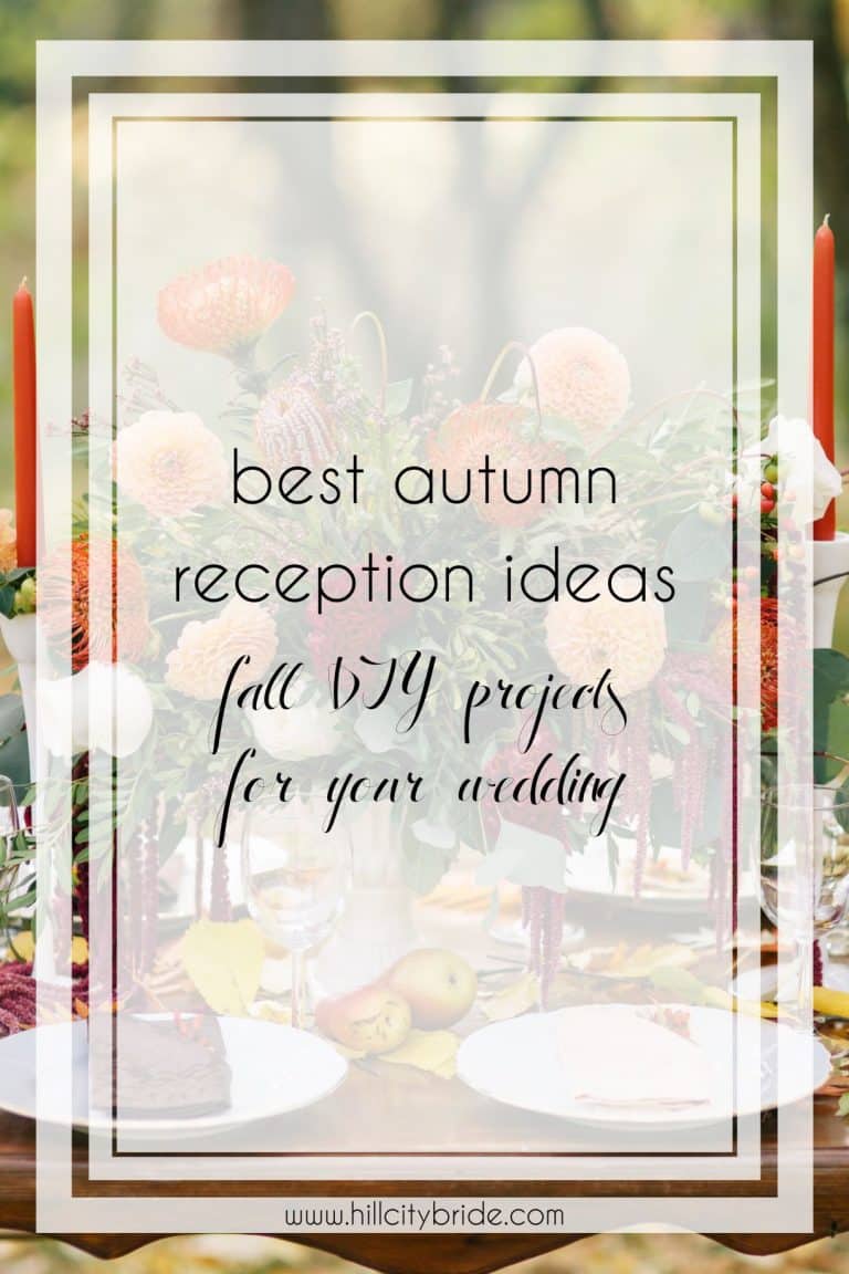 10 Autumn Wedding Reception Ideas